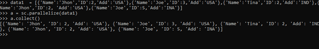 PySpark collect | Working and examples of PySpark collect