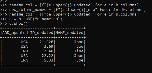 PySpark Rename Column Working Example Of PySpark Rename Column