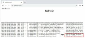 Spring Boot Logging | How does logging works in spring boot with example