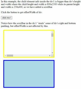 jQuery offsetWidth | How to Set the offsetWidth in jQuery | Examples