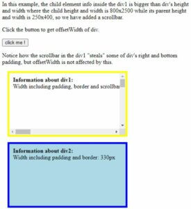 jQuery offsetWidth | How to Set the offsetWidth in jQuery | Examples