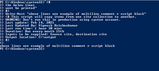 Powershell Block Comment Guide To Powershell Block Comment