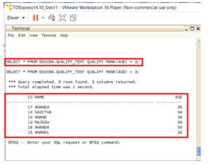 Key Points on Qualify | Syntax and Examples of Teradata Qualify