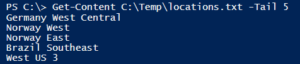 PowerShell Tail | Retreive the Specified Number of Lines