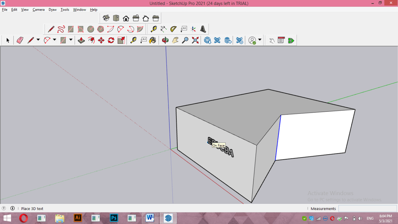 SketchUp 3D text | How to Create 3D text in SketchUp?