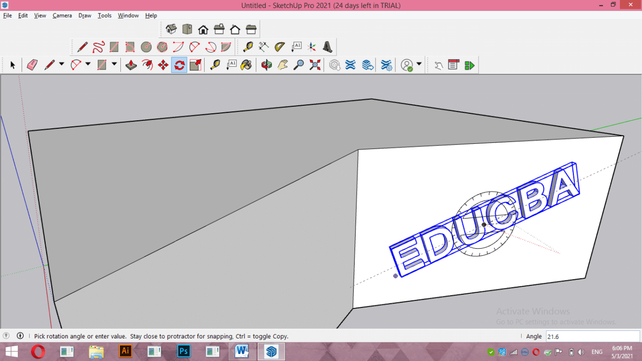 SketchUp 3D text | How to Create 3D text in SketchUp?