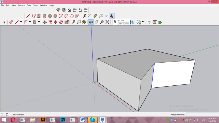 SketchUp 3D text | How to Create 3D text in SketchUp?