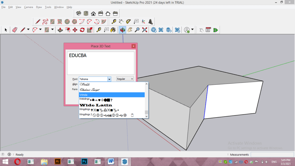 SketchUp 3D text | How to Create 3D text in SketchUp?