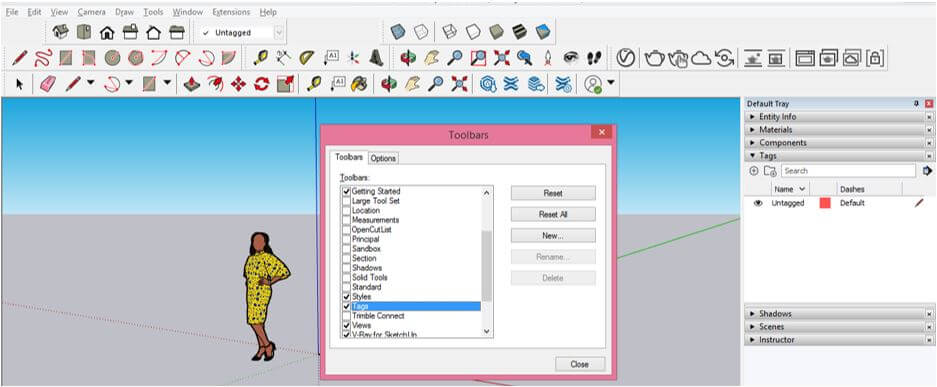 SketchUp Layers How To Use Layers Tags In SketchUp 