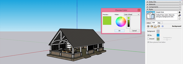 SketchUp background | How to create and use Background in SketchUp?