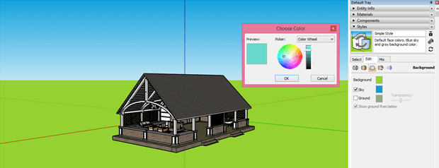 SketchUp background | How to create and use Background in SketchUp?