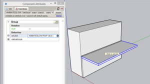 SketchUp dynamic components | How to use the Dynamic component tool