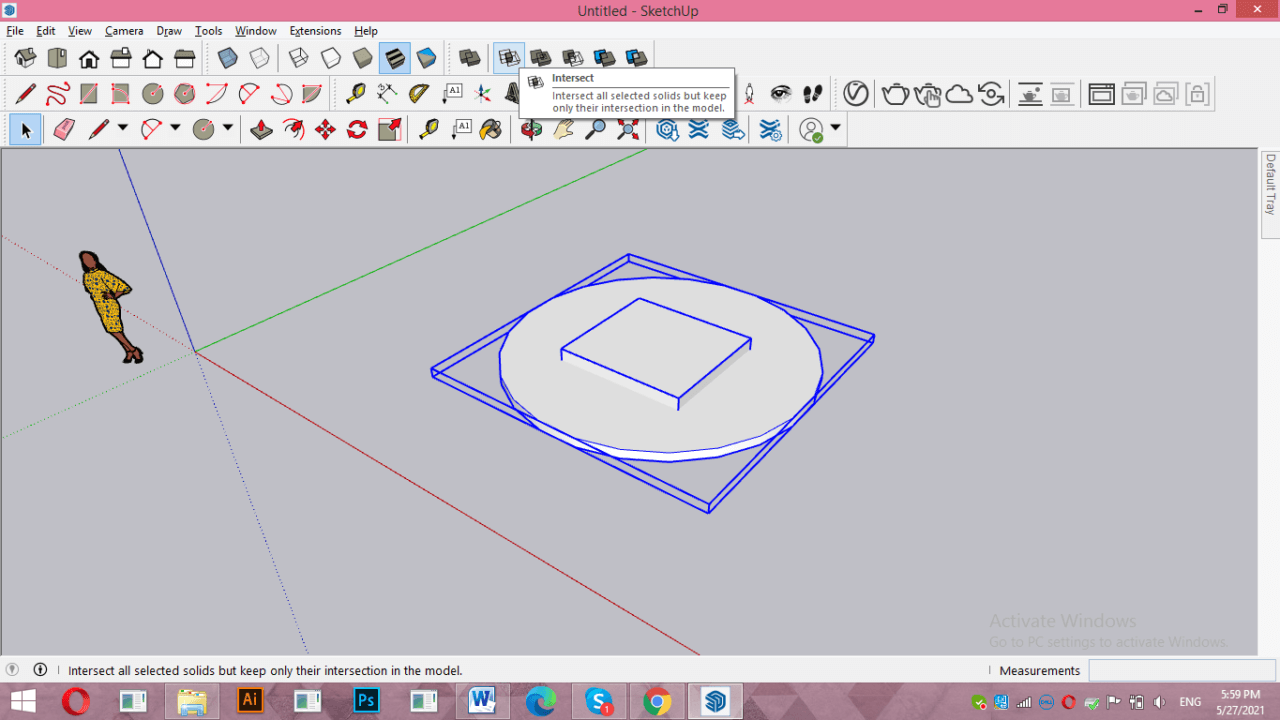 SketchUp intersect faces | Learn How to Intersect Faces in SketchUp?