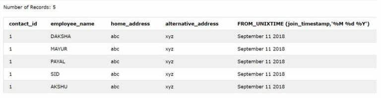 Timestamp To Date In Mysql Examples Of Timestamp To Date In Mysql 0738