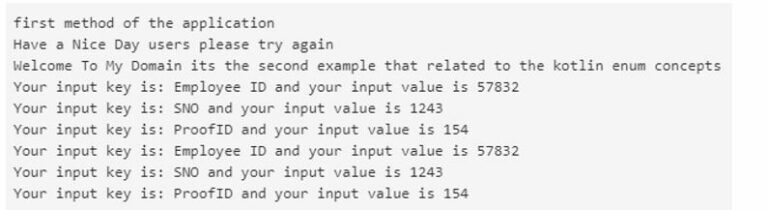 Kotlin enum | How enum Works in Kotlin with Examples?