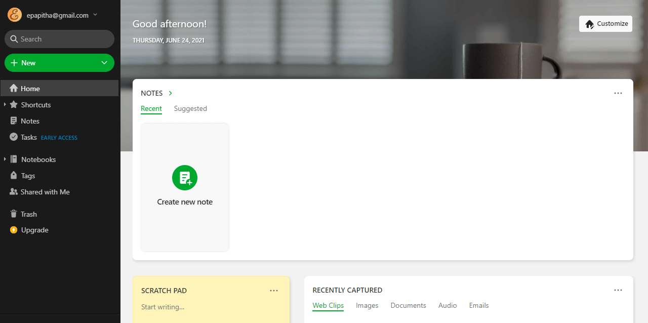 Evernote Features | Different Features | Evernote in Android App