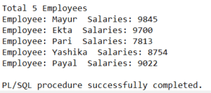 PLSQL Array | Syntax and Working | Example of PLSQL Array
