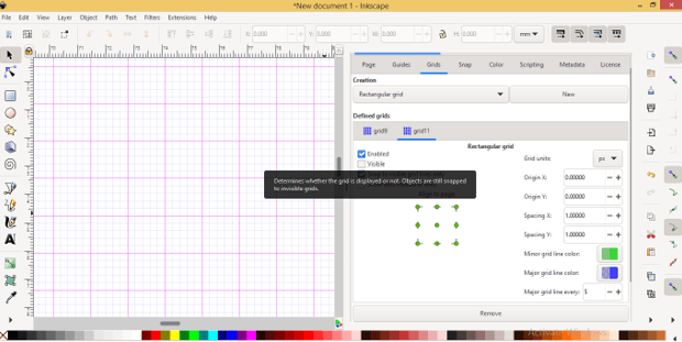 Inkscape Grid | How to use Grid in Inkscape with Parameters?