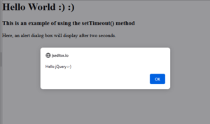 settimeout Java | Learn How setTimeout() works and examples