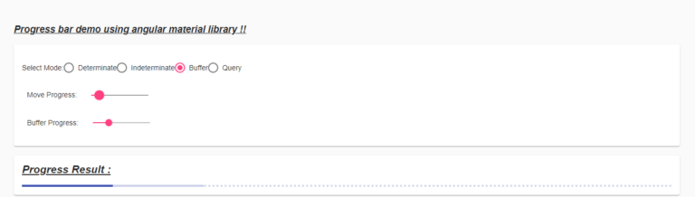 Angular Material Progress Bar | Example of Angular Material Progress Bar Angular Material Progress Bar | Example of Angular Material Progress Bar