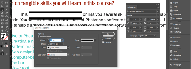 InDesign highlight text | Learn how to highlight text and use that ...