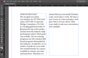 InDesign overset text | How to work with Overset text in InDesign?