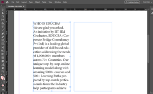 InDesign overset text | How to work with Overset text in InDesign?