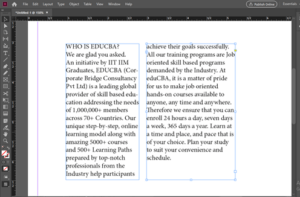 InDesign overset text | How to work with Overset text in InDesign?