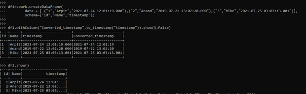 PySpark TimeStamp Working Of Timestamp In PySpark