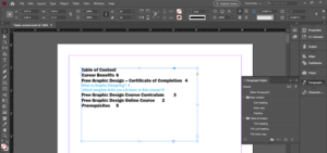 InDesign table of contents | How to Create Table of Contents in InDesign?