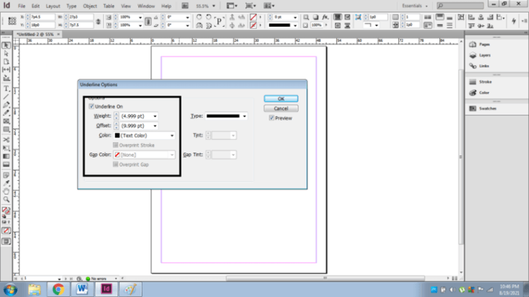 InDesign underline | Learn How to Create and Use Underline in Indesign?