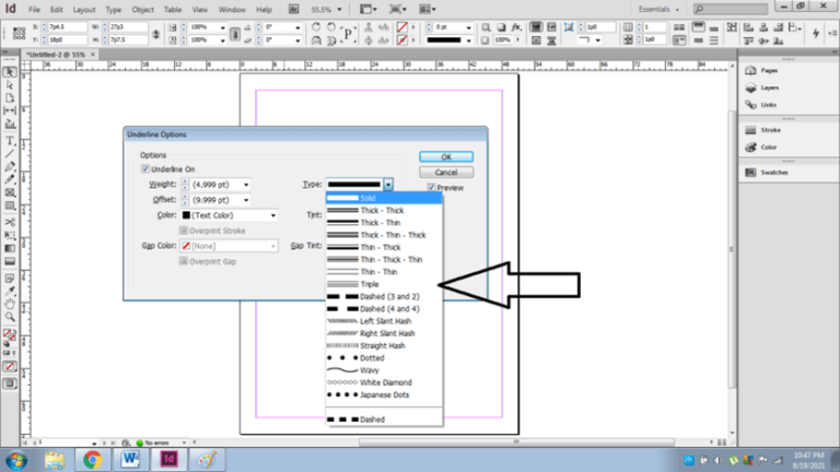 InDesign underline | Learn How to Create and Use Underline in Indesign?