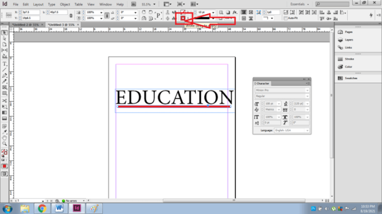 InDesign underline | Learn How to Create and Use Underline in Indesign?