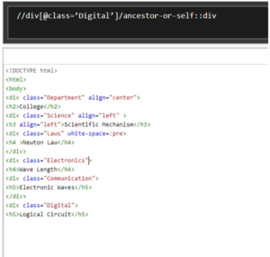 XPath Ancestor | How XPath Ancestor works with Examples?