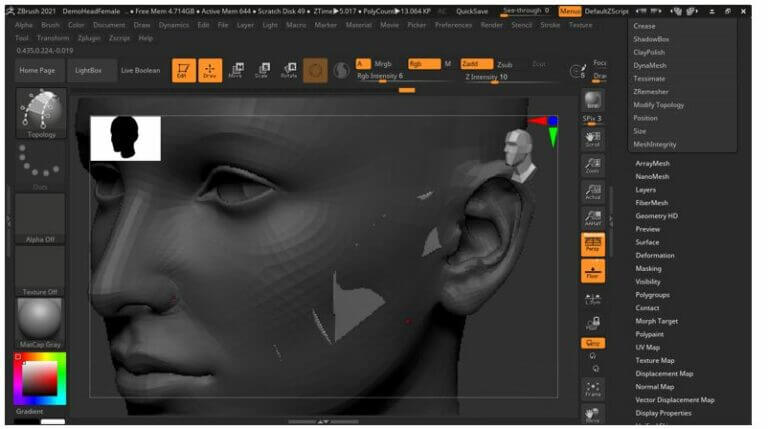 ZBrush Retopology | How to Use Retopology in ZBrush