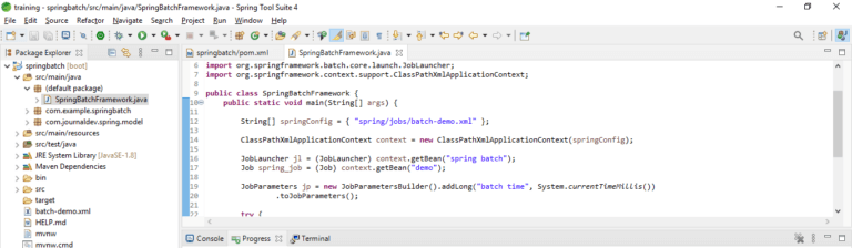 Spring Batch | Learn Example for Creating Spring Batch Service