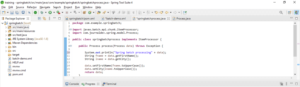 Spring Batch | Learn Example for Creating Spring Batch Service