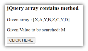 jQuery array contains | Overview and Method of jQuery array contains
