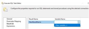 SSIS Execute SQL Task | Configure SSIS Execute SQL Task