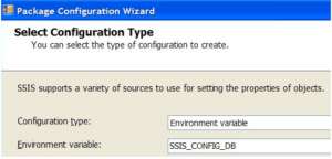 SSIS Package Configuration | Create SSIS package configuration