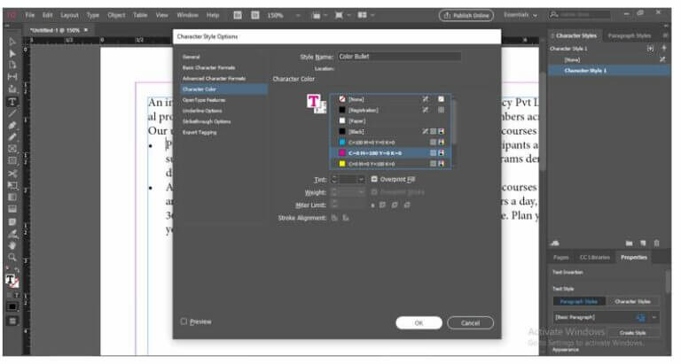 InDesign Bullet Points | Complete Guide to InDesign Bullet Points