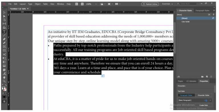 InDesign Bullet Points | Complete Guide to InDesign Bullet Points