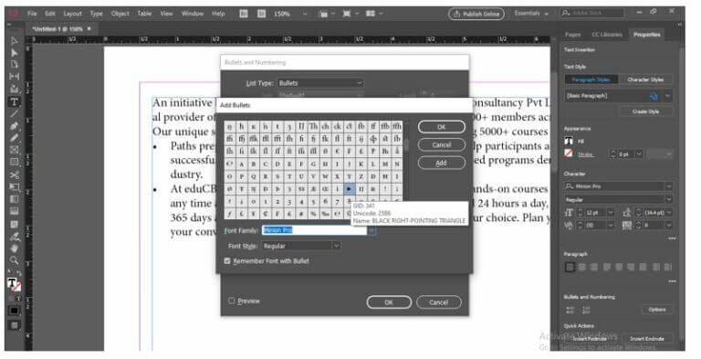 InDesign Bullet Points | Complete Guide to InDesign Bullet Points