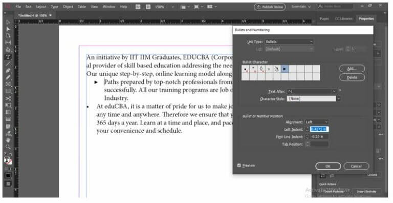InDesign Bullet Points | Complete Guide to InDesign Bullet Points