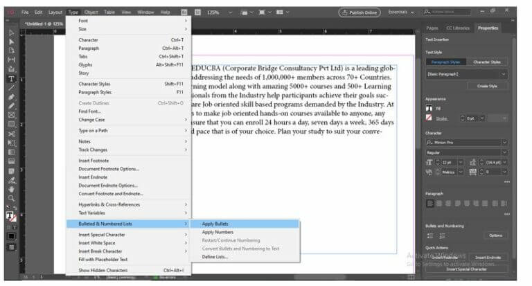 InDesign Bullet Points | Complete Guide to InDesign Bullet Points