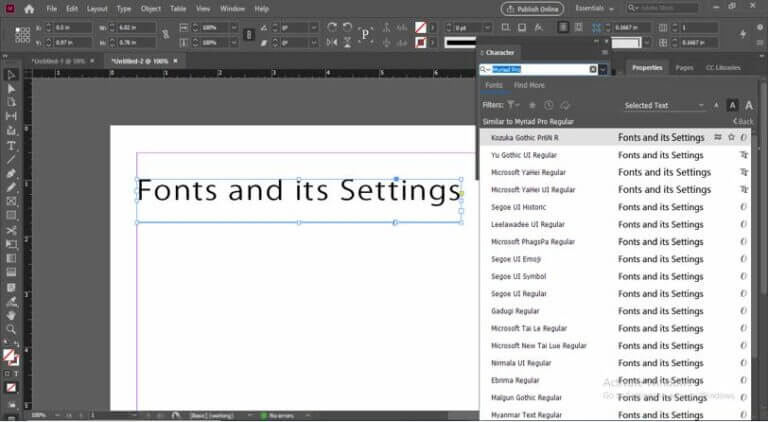 InDesign Fonts | A Complete Guide on InDesign Fonts