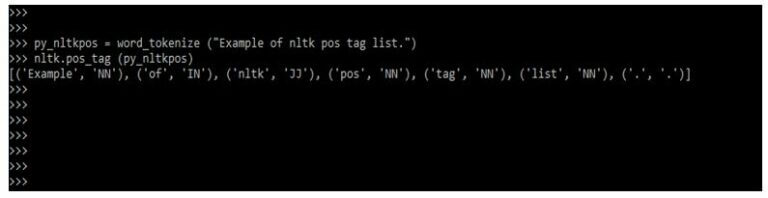 Nltk Pos Tag How To Use Nltk Pos Tag With List And Examples