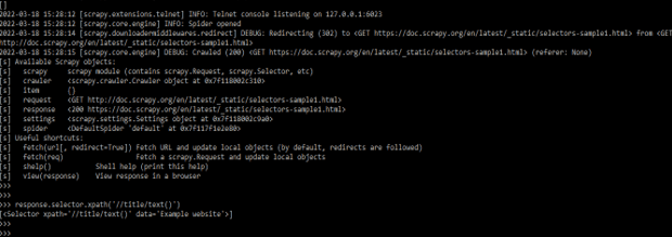 Scrapy selector | What is and How to Construct scrapy selector?