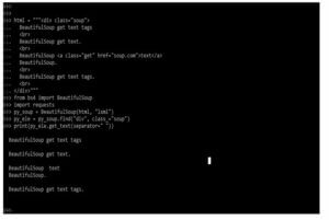 BeautifulSoup get text | Method and Web Pages of BeautifulSoup get text