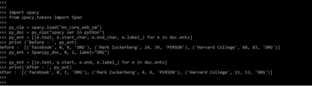 SpaCy ner | What is spaCy ner? | Methods and Examples